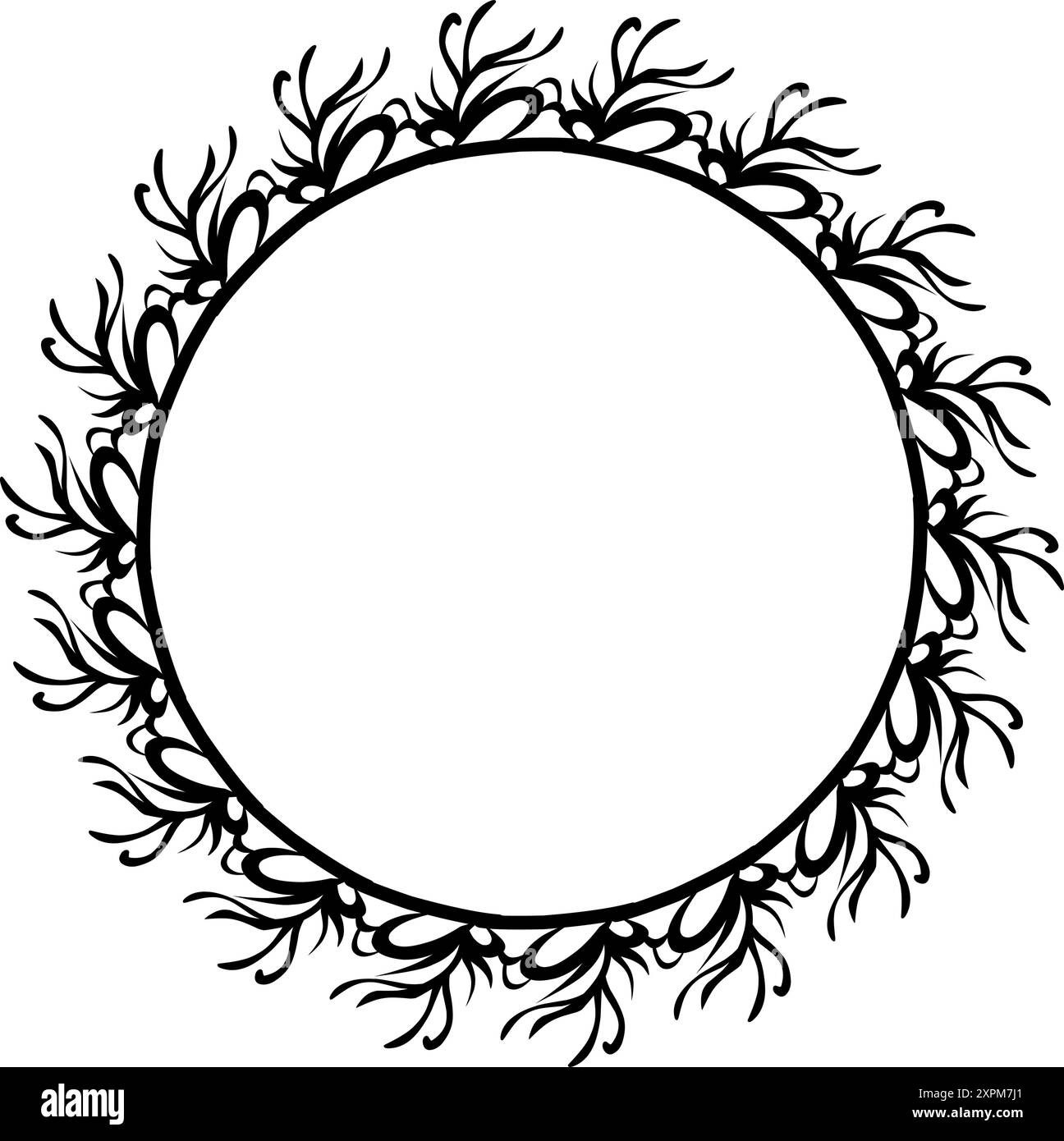 Classic vintage design with black circle frame. Perfect for photos ...