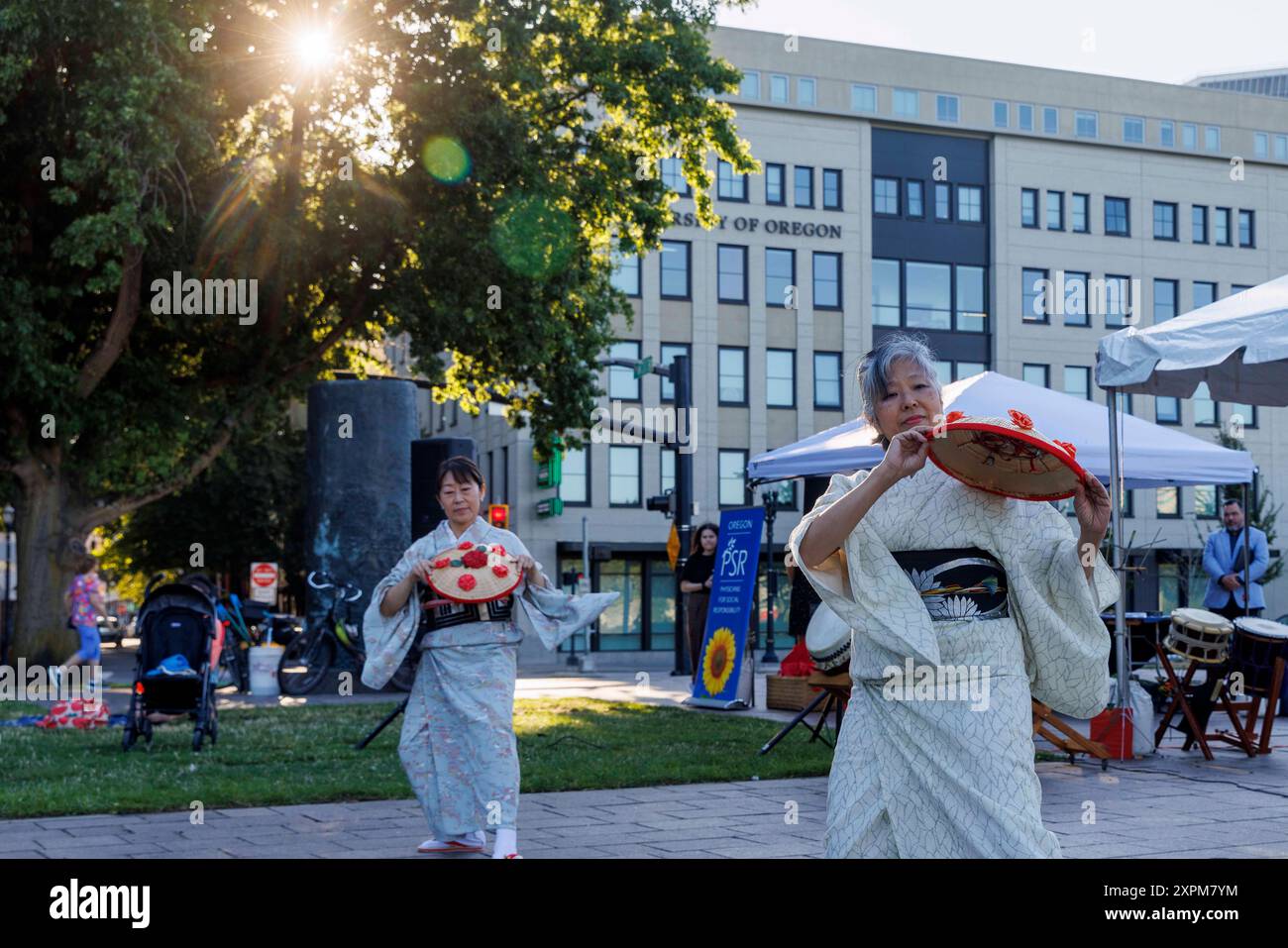 Portland, USA. 06th Aug, 2024. Members of the Tsubaki Buyo Doukou dance ...