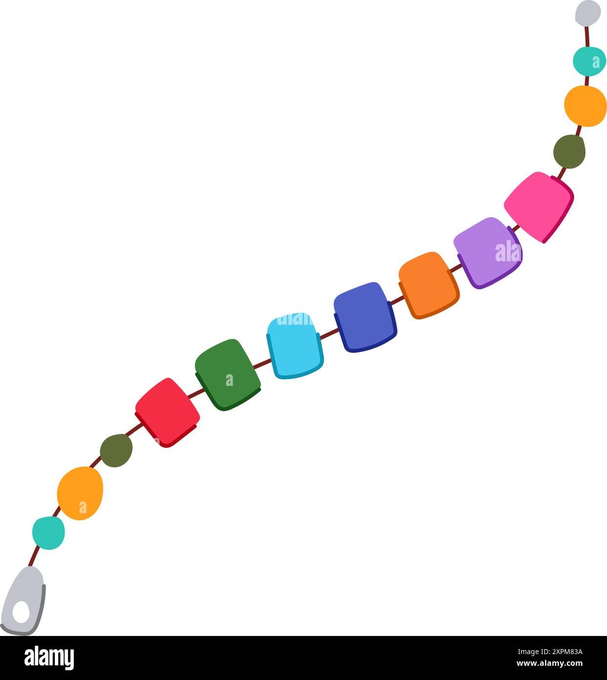 cute friendship bracelet cartoon vector illustration Stock Vector Image ...