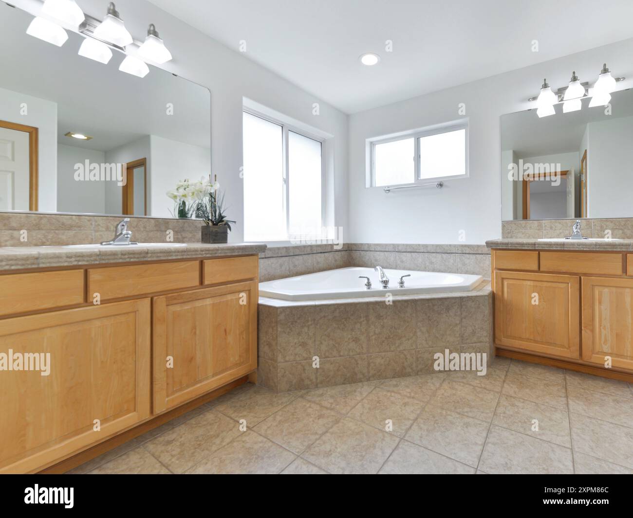 Modern residential bathroom interior Stock Photo - Alamy