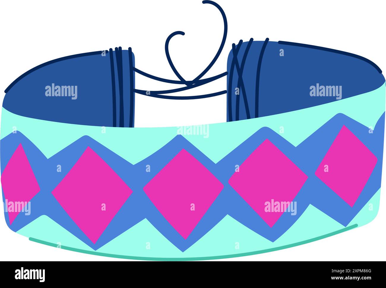 bead friendship bracelet cartoon vector illustration Stock Vector Image ...