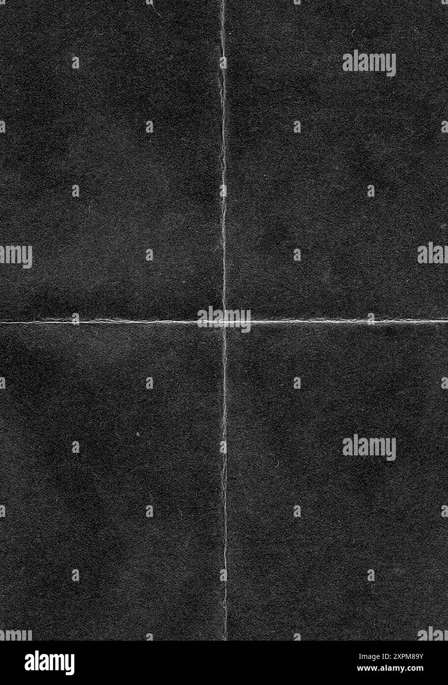 Old Black Empty Aged Damaged Paper Photo. a4 size, folded, Rough Grunge ...
