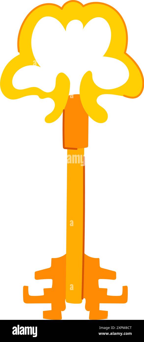 hole golden key cartoon vector illustration Stock Vector Image & Art ...