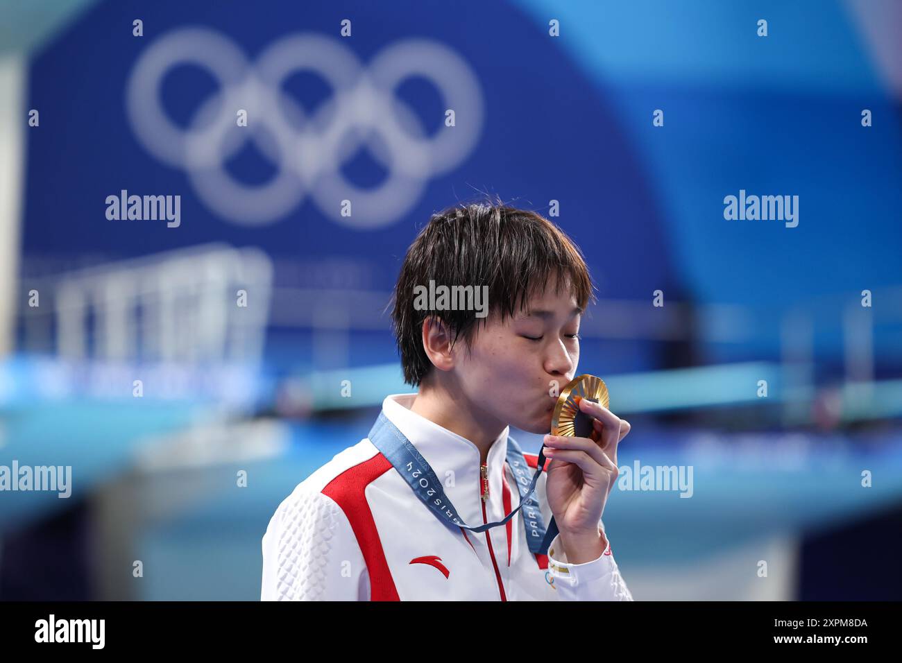 **CHINESE MAINLAND, HONG KONG, MACAU AND TAIWAN OUT** Chinese diver ...