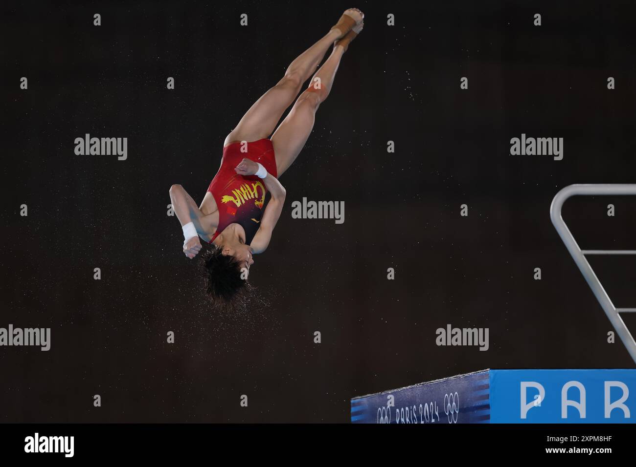 **CHINESE MAINLAND, HONG KONG, MACAU AND TAIWAN OUT** Chinese diver ...