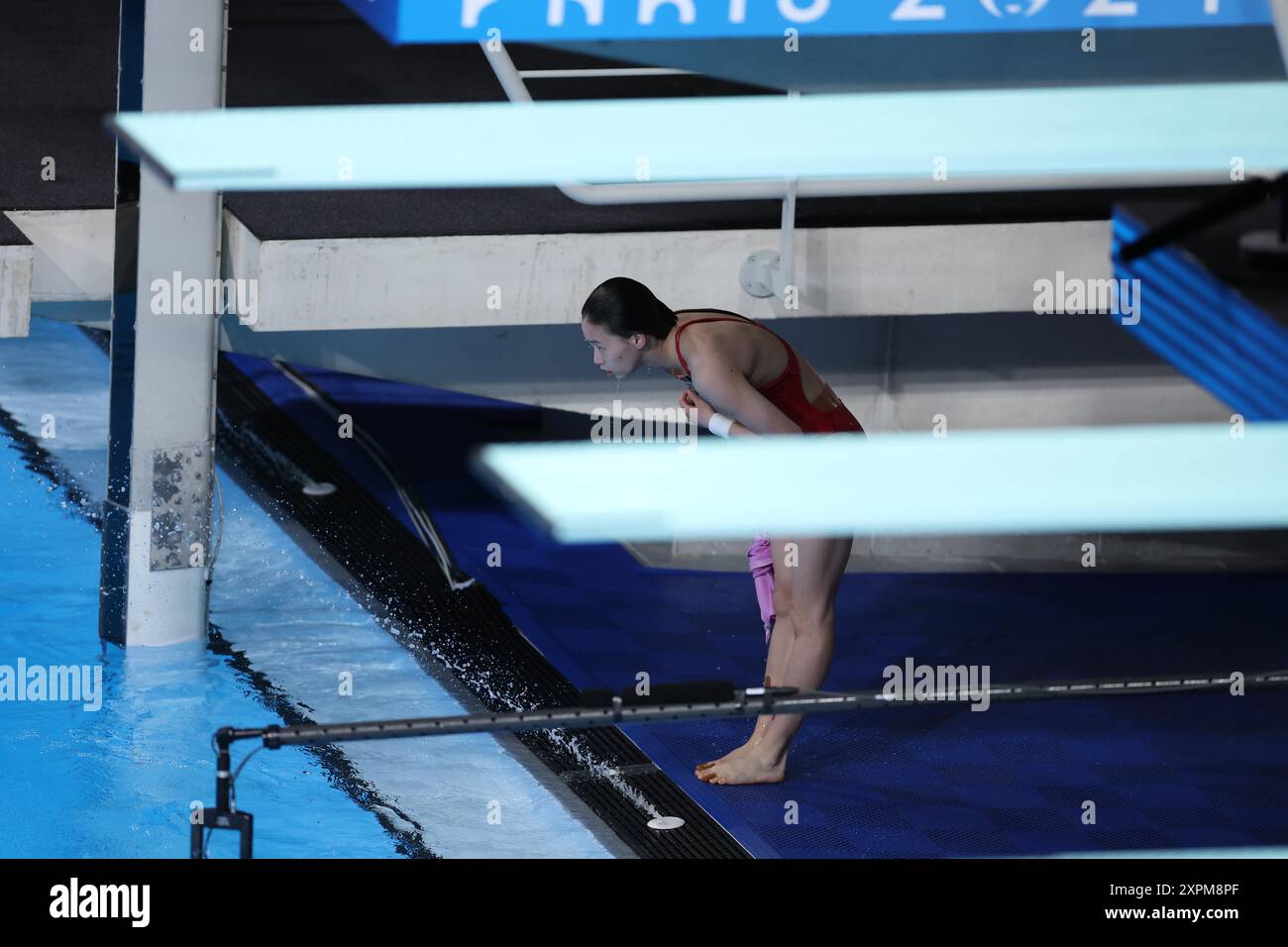 **CHINESE MAINLAND, HONG KONG, MACAU AND TAIWAN OUT** Chinese diver ...