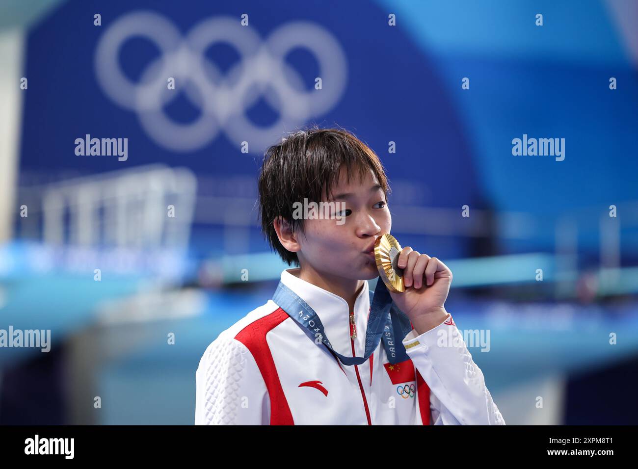 **CHINESE MAINLAND, HONG KONG, MACAU AND TAIWAN OUT** Chinese diver ...