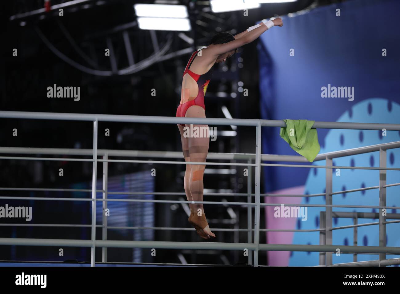 **CHINESE MAINLAND, HONG KONG, MACAU AND TAIWAN OUT** Chinese diver ...