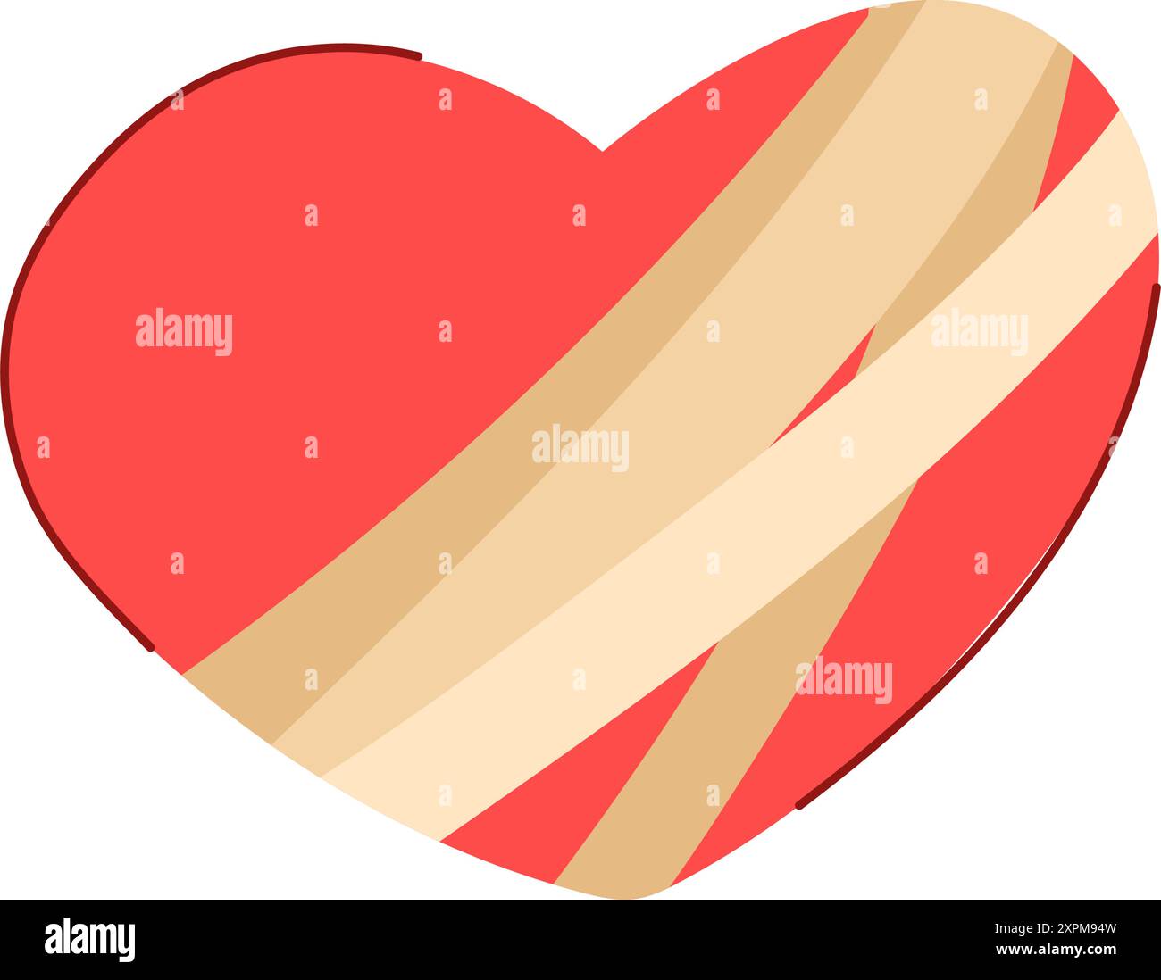 marriage heart broken cartoon vector illustration Stock Vector Image ...