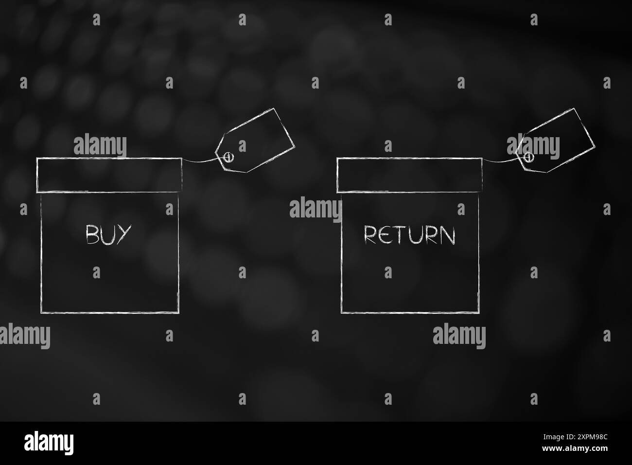 buy and return concept with packaging, customer rights when shopping ...