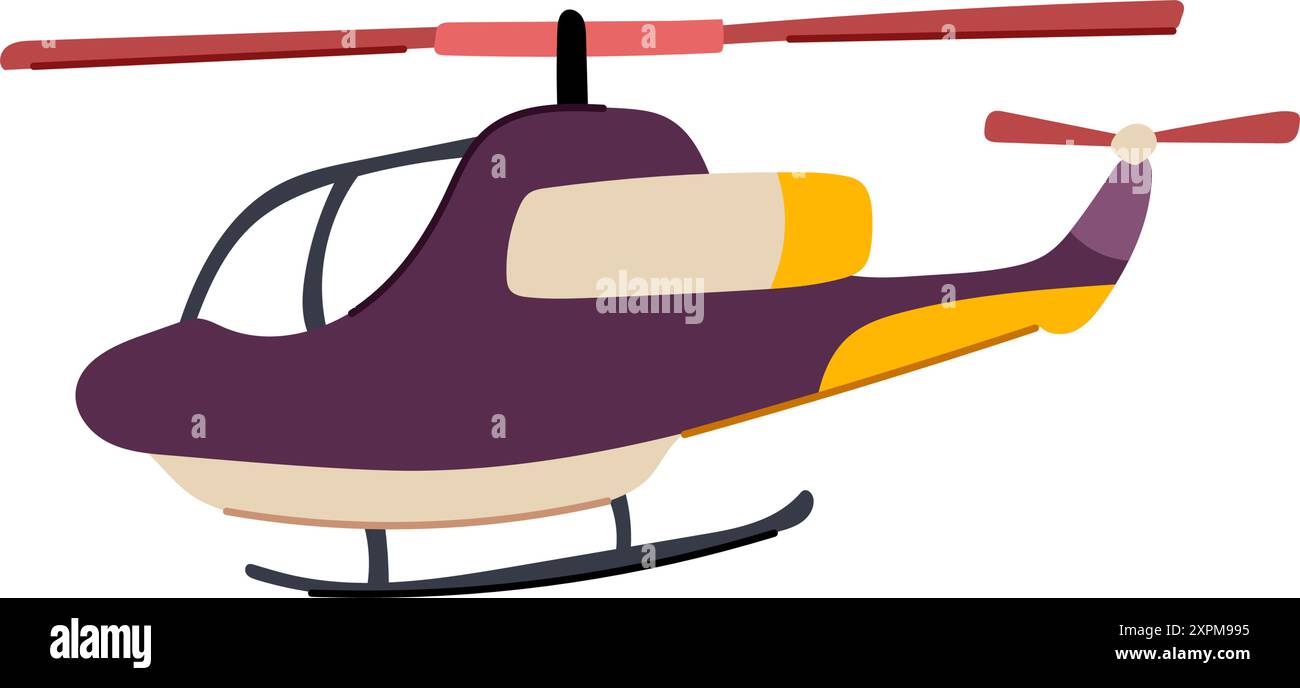 control helicopter toy cartoon vector illustration Stock Vector Image ...