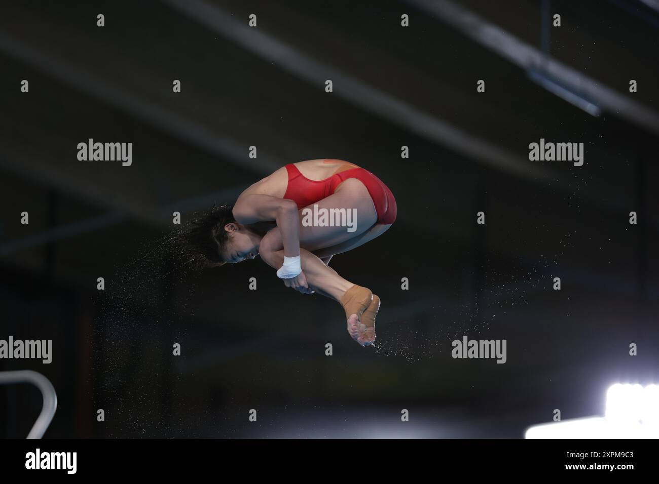 **CHINESE MAINLAND, HONG KONG, MACAU AND TAIWAN OUT** Chinese diver ...