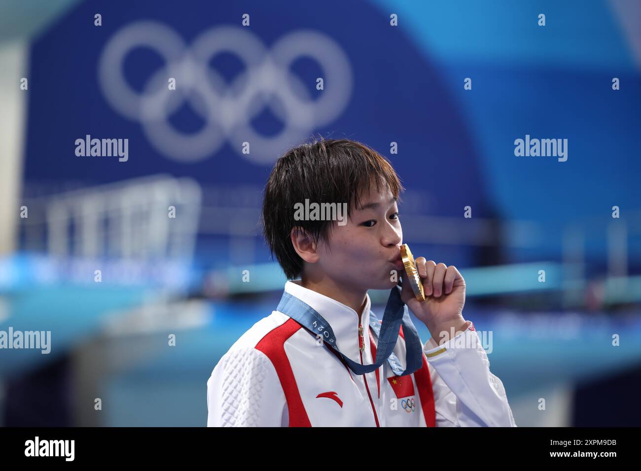 **CHINESE MAINLAND, HONG KONG, MACAU AND TAIWAN OUT** Chinese diver ...