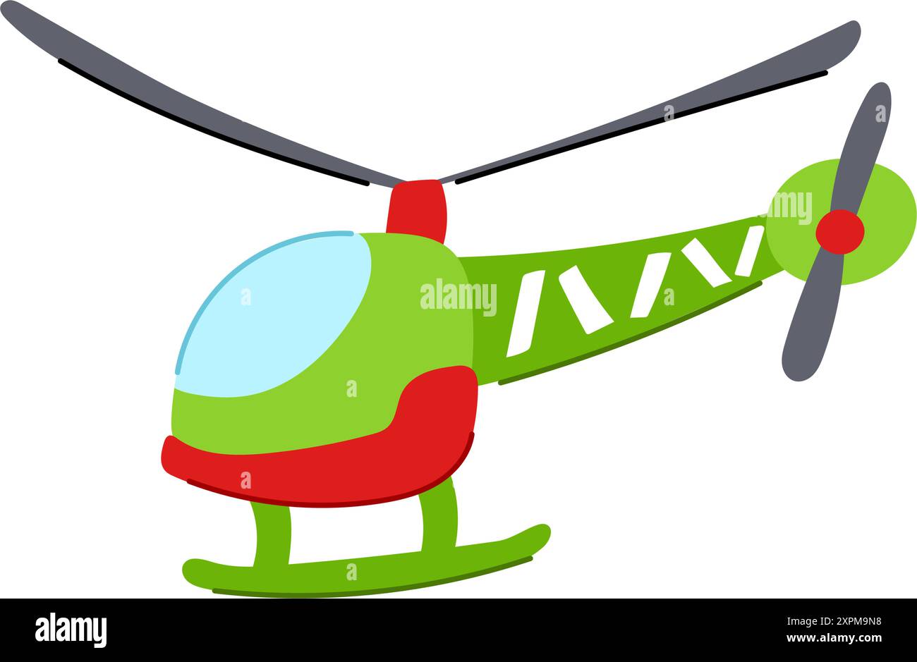model helicopter toy cartoon vector illustration Stock Vector Image ...