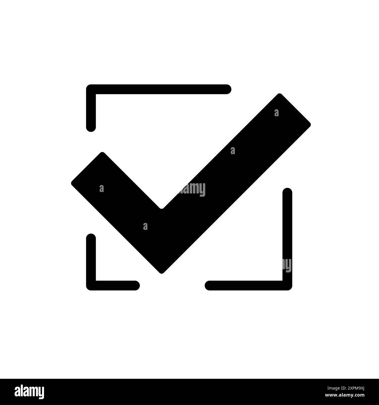 Check mark icon. Black check mark on white background. Approved symbol ... Check mark icon. Black check mark on white background. Approved symbol ...
