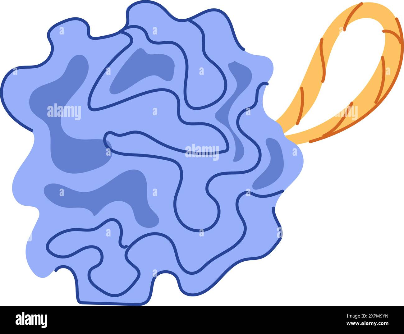 bath loofah shower cartoon vector illustration Stock Vector Image & Art ...