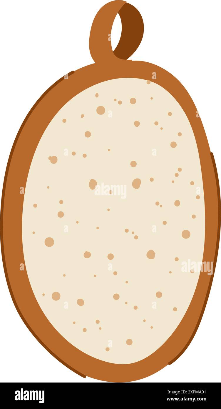 wash loofah shower cartoon vector illustration Stock Vector Image & Art ...