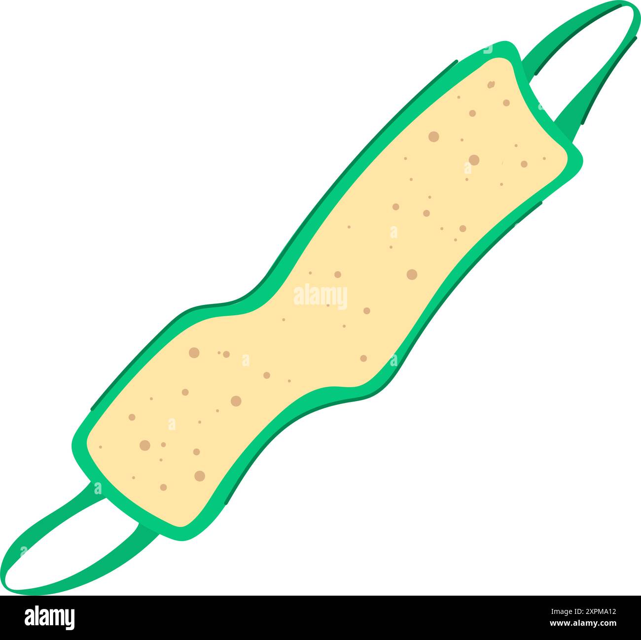 body loofah shower cartoon vector illustration Stock Vector Image & Art ...