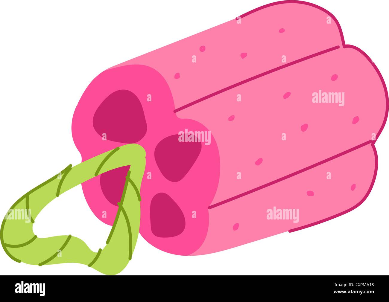 Sponge Loofah Shower Cartoon Vector Illustration Stock Vector Image