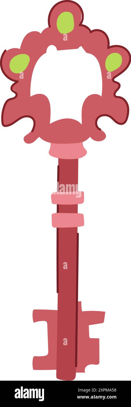 antique magic key cartoon vector illustration Stock Vector Image & Art ...