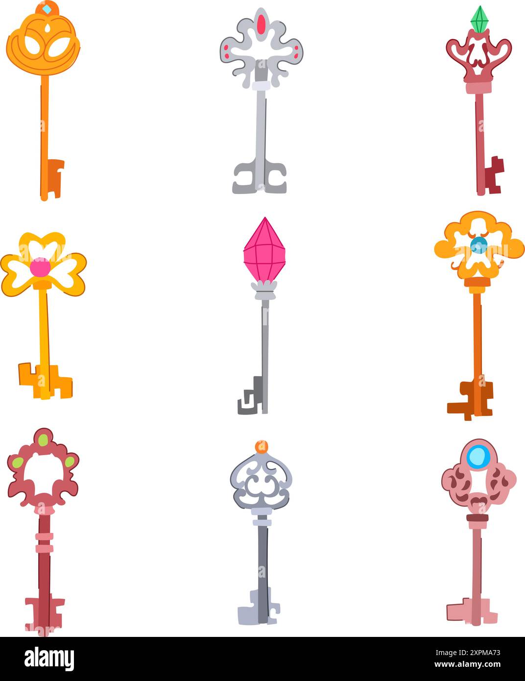 magic key set cartoon vector illustration Stock Vector Image & Art - Alamy