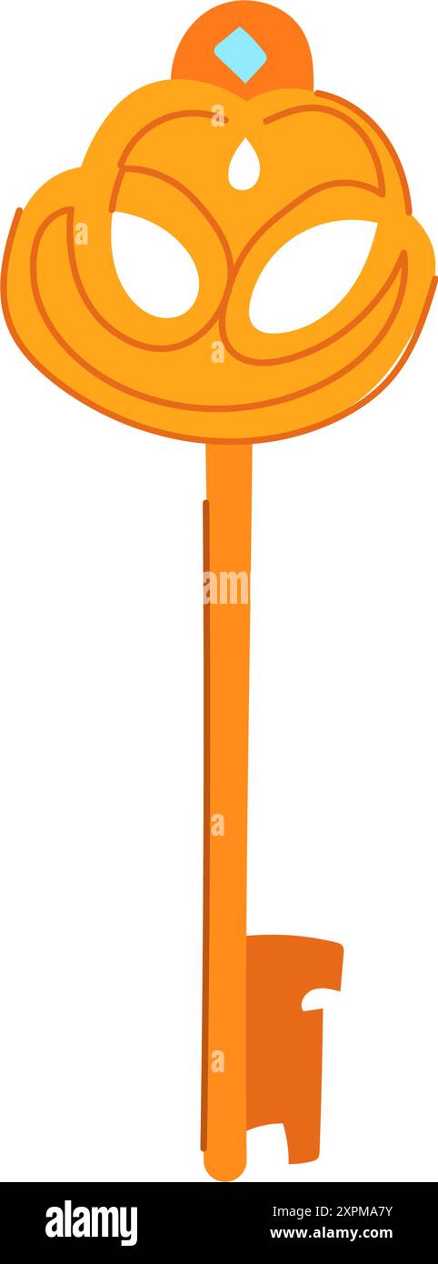 door magic key cartoon vector illustration Stock Vector Image & Art - Alamy