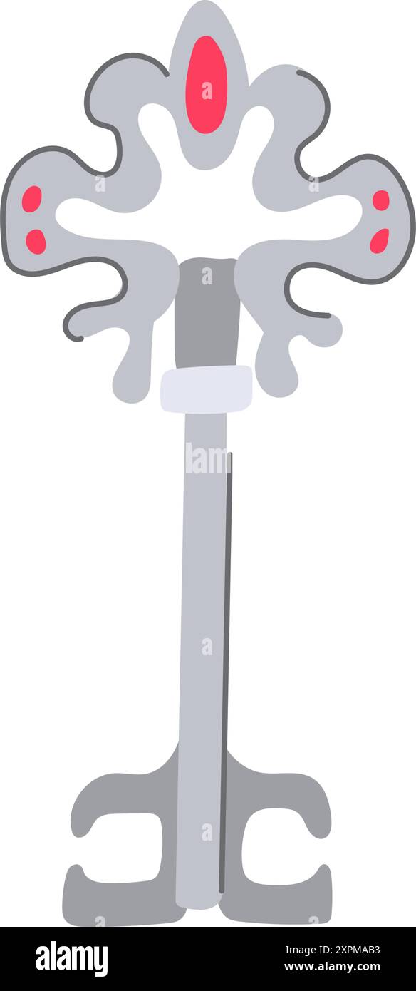 vintage magic key cartoon vector illustration Stock Vector Image & Art ...