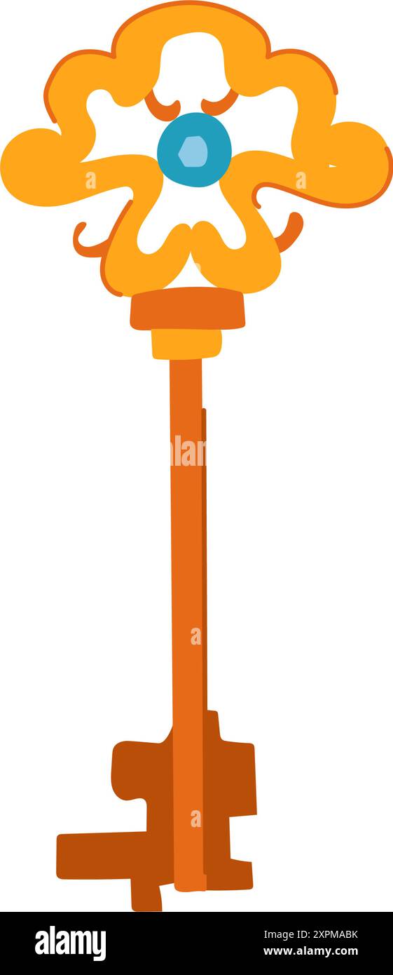 hole magic key cartoon vector illustration Stock Vector Image & Art - Alamy