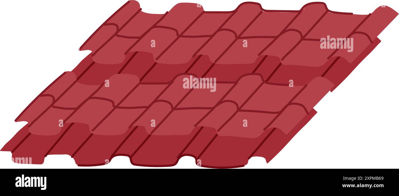 construction roof tile cartoon vector illustration Stock Vector Image ...