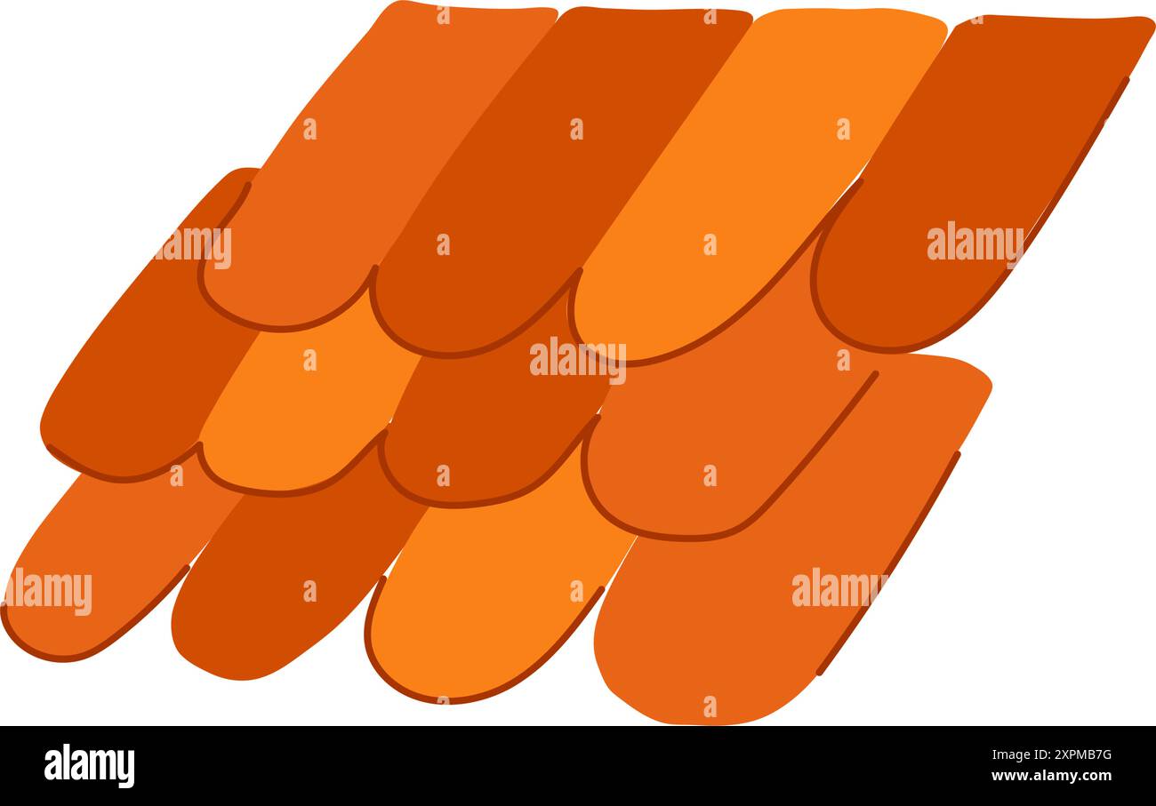 new roof tile cartoon vector illustration Stock Vector Image & Art - Alamy