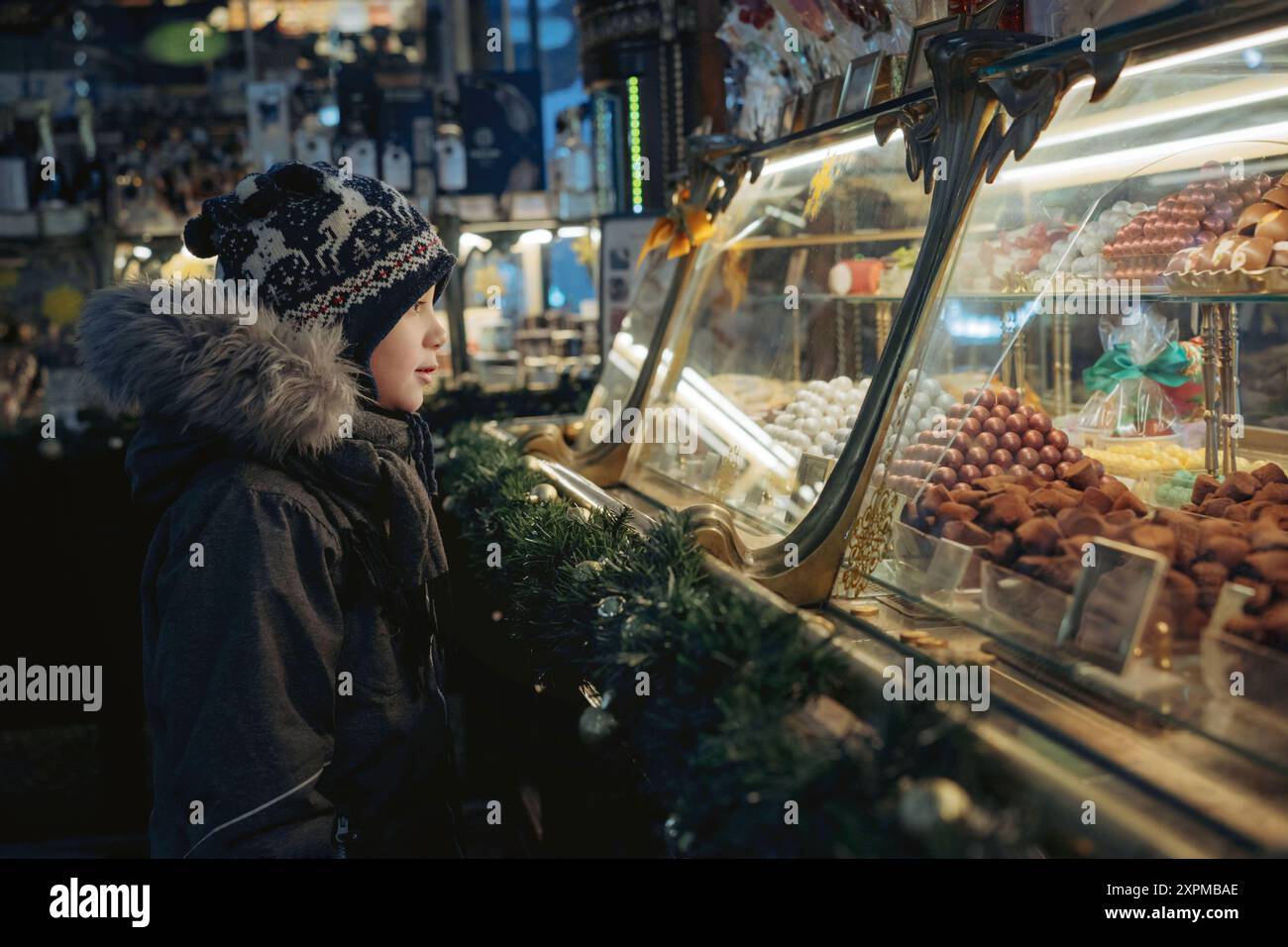 store counters in premium store. Shopping concept Stock Photo - Alamy