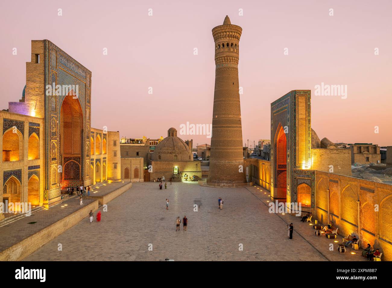 Po-i-Kalyan (Poi Kalan) mosque complex and Kalyan (Kalon) Minaret ...