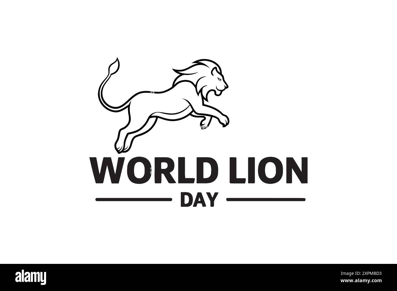 vector graphic of World Lion Day ideal for World Lion Day celebration ...