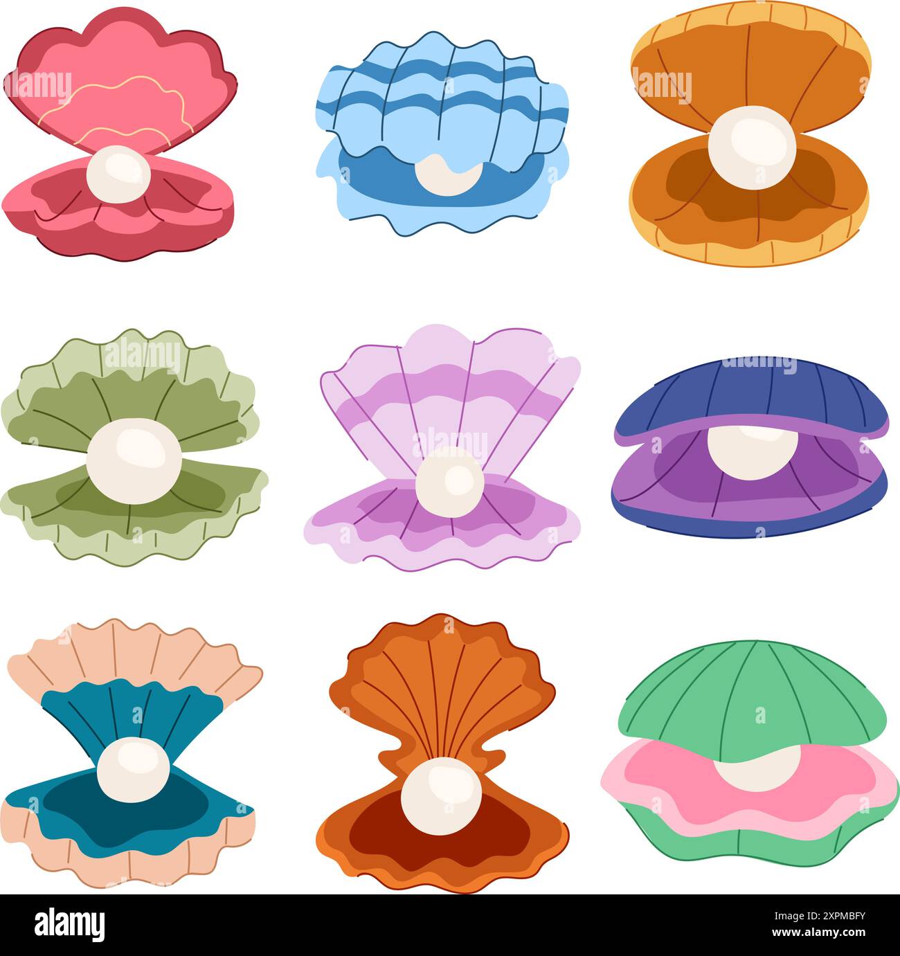 Beach sand pearl necklace shell Cut Out Stock Images & Pictures - Alamy