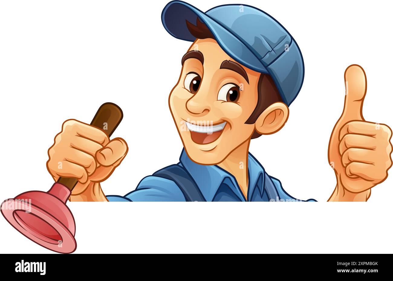 Plumbers work tools cartoon Cut Out Stock Images & Pictures - Alamy