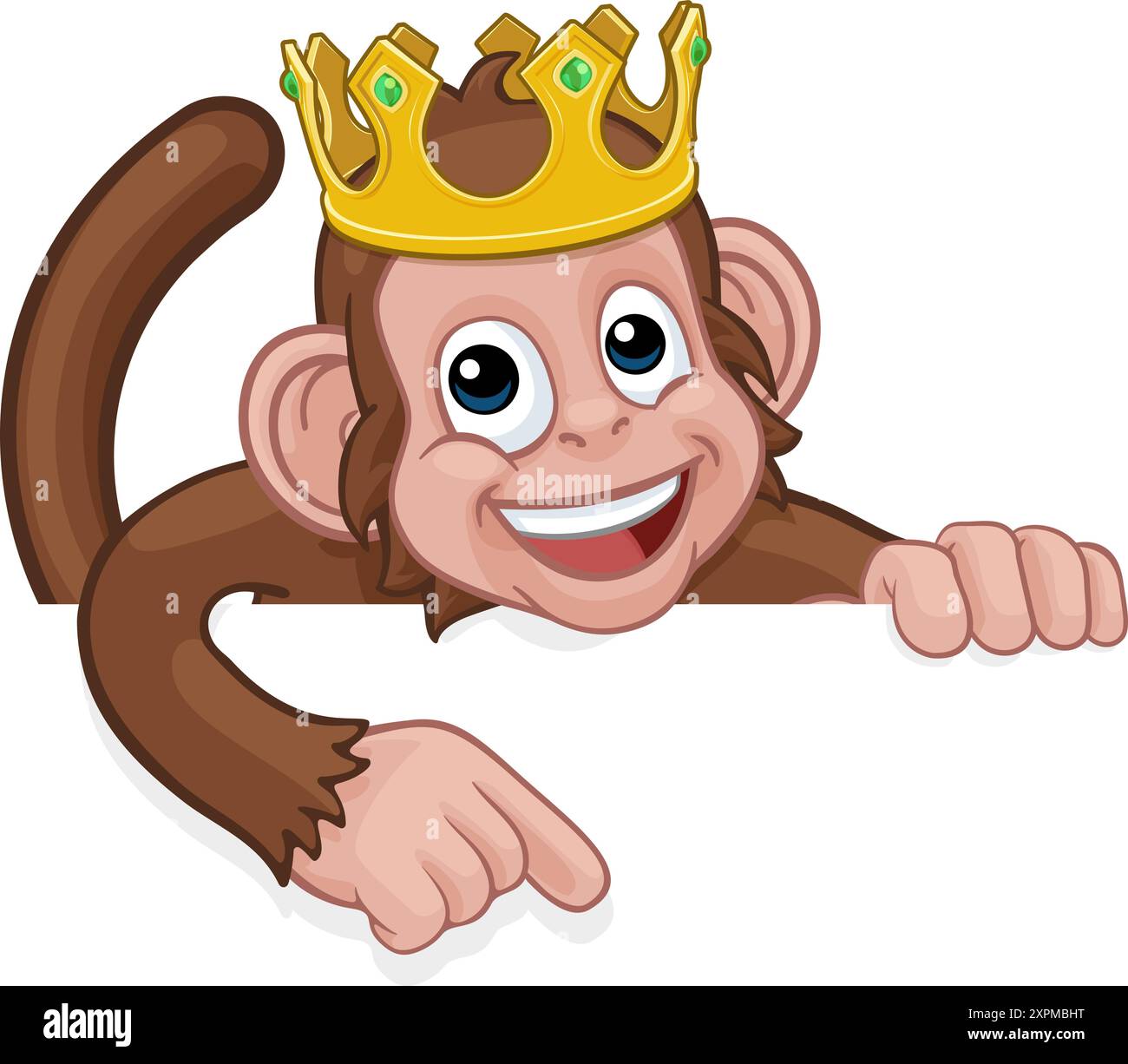 Monkey peeping Cut Out Stock Images & Pictures - Alamy
