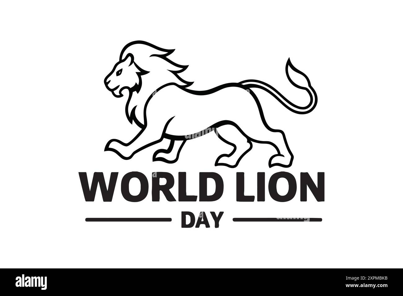 vector graphic of World Lion Day ideal for World Lion Day celebration ...