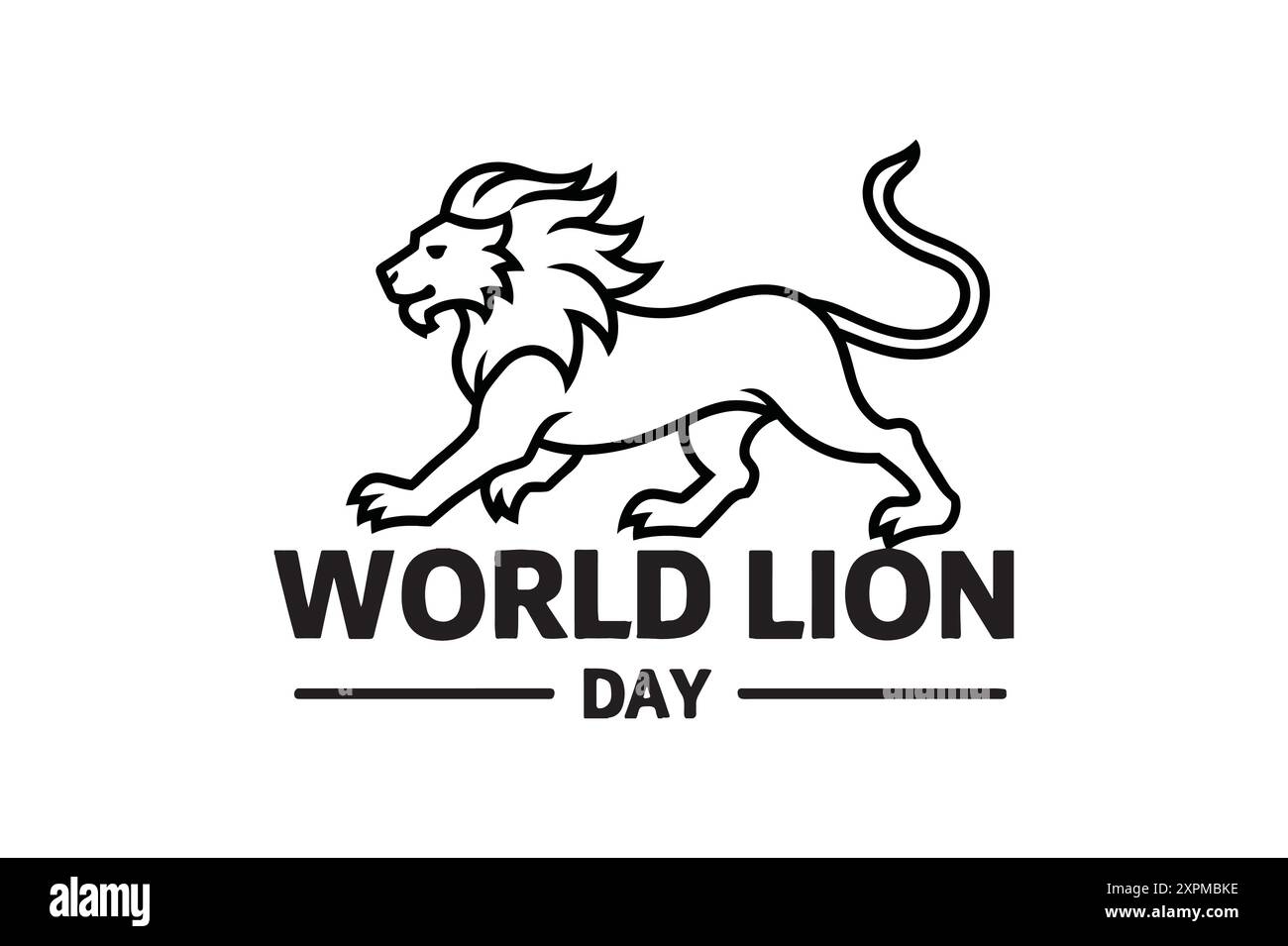 vector graphic of World Lion Day ideal for World Lion Day celebration ...