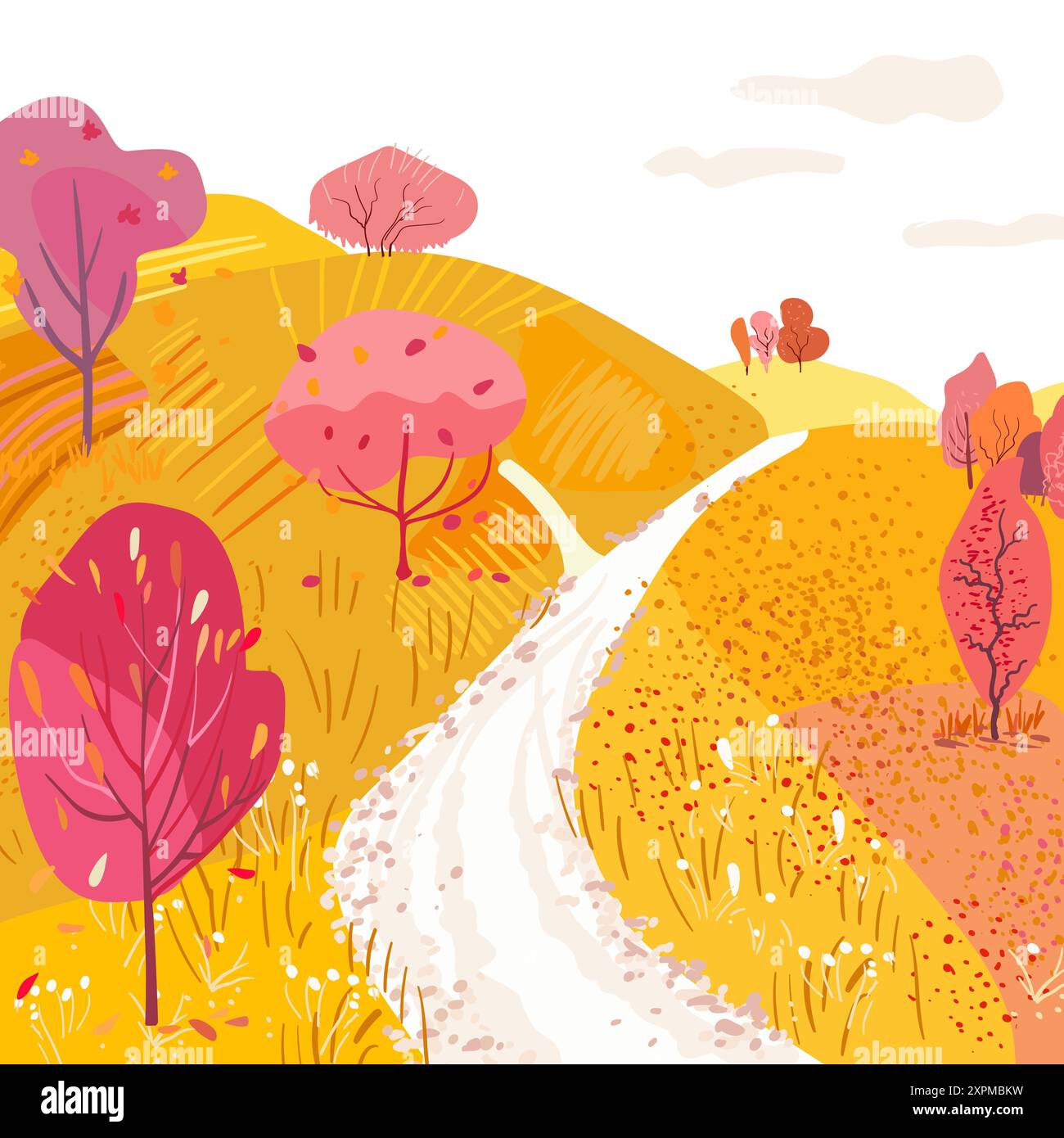 Charming pathway Stock Vector Images - Alamy