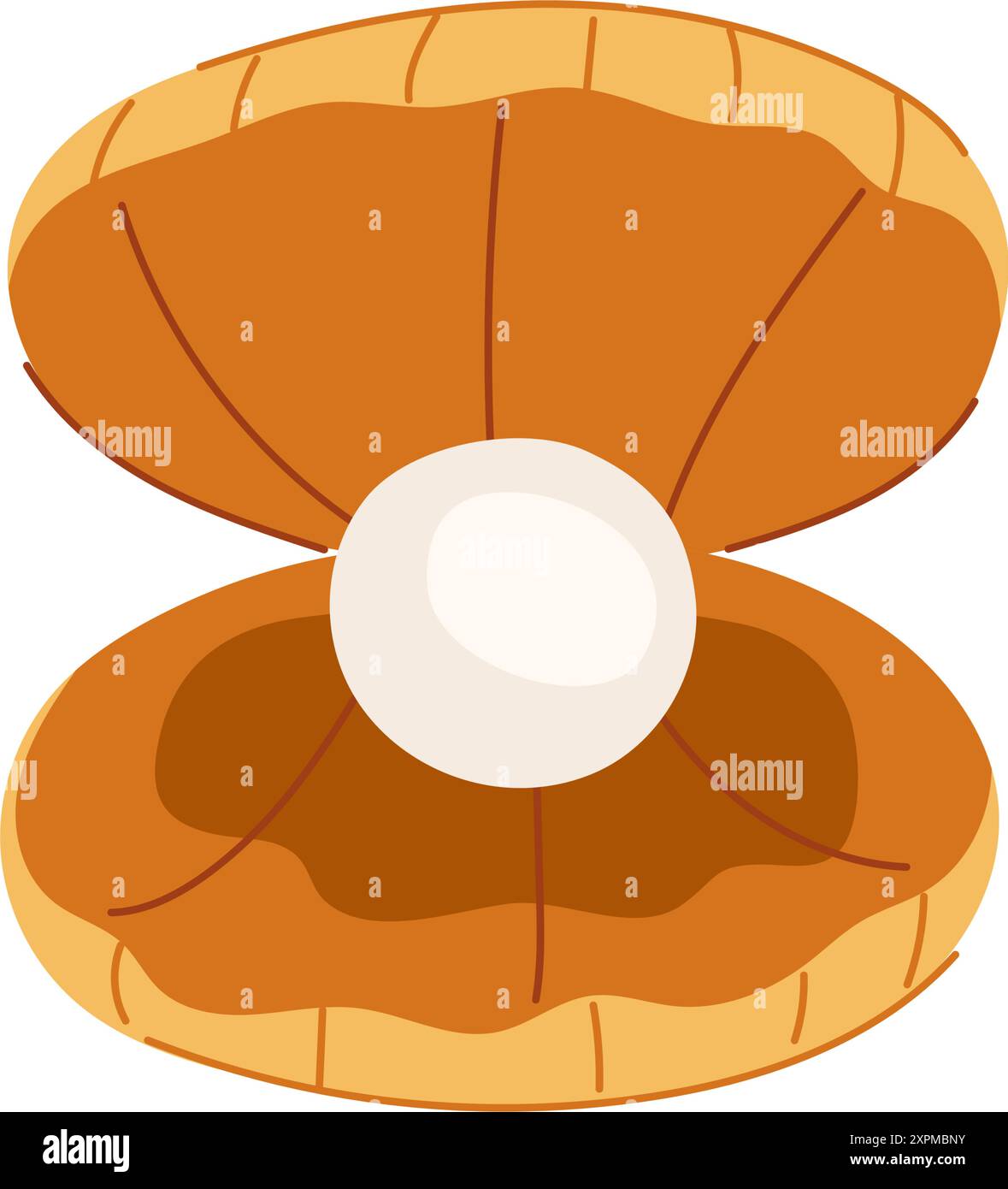 beach shell pearl cartoon vector illustration Stock Vector Image & Art ...