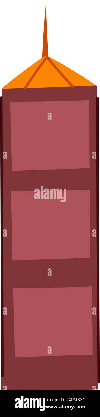 tower skyscraper cartoon vector illustration Stock Vector Image & Art ...