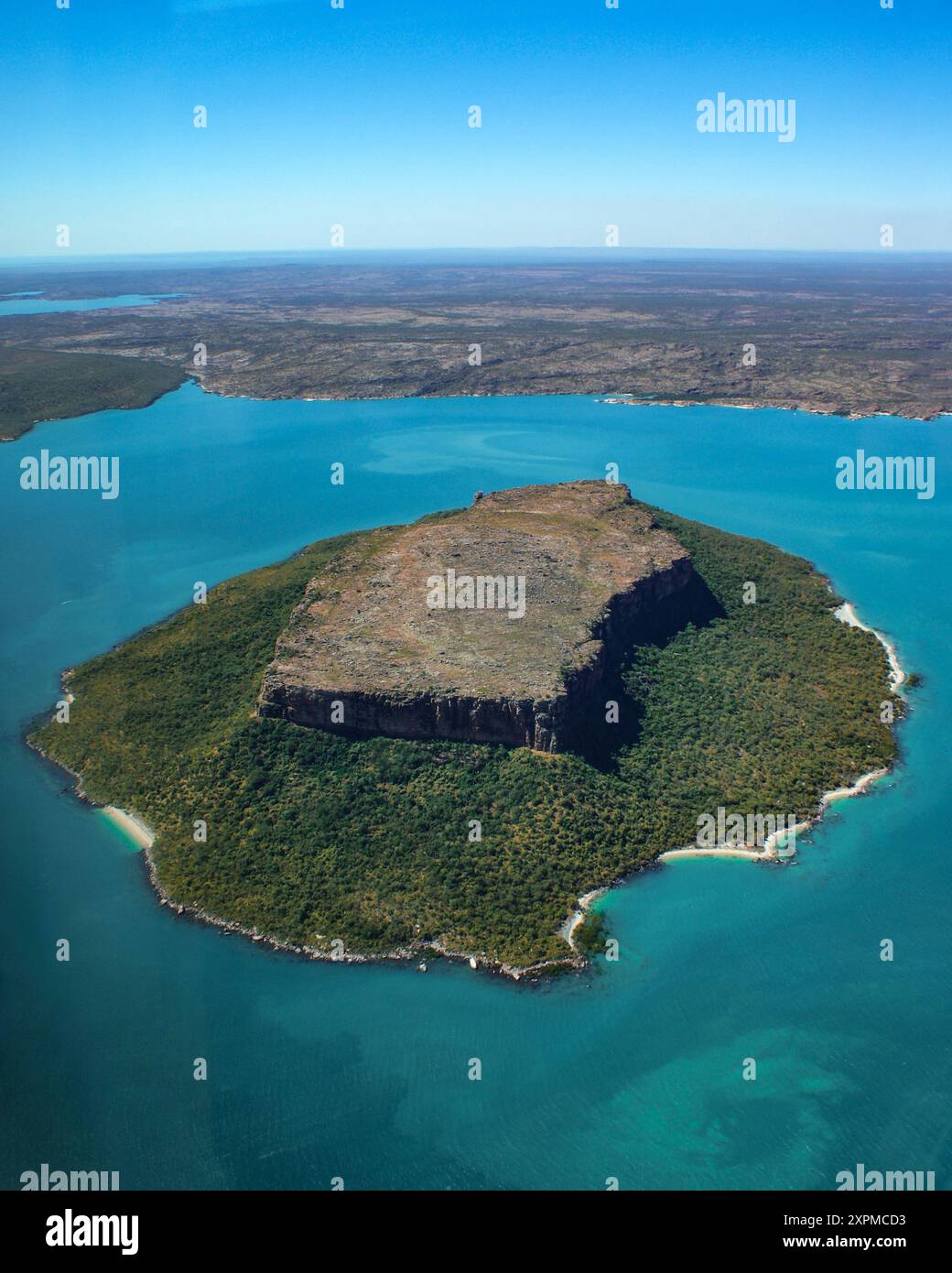 Steep Head Island in the blue waters of Admiralty Gulf, East Kimberly ...