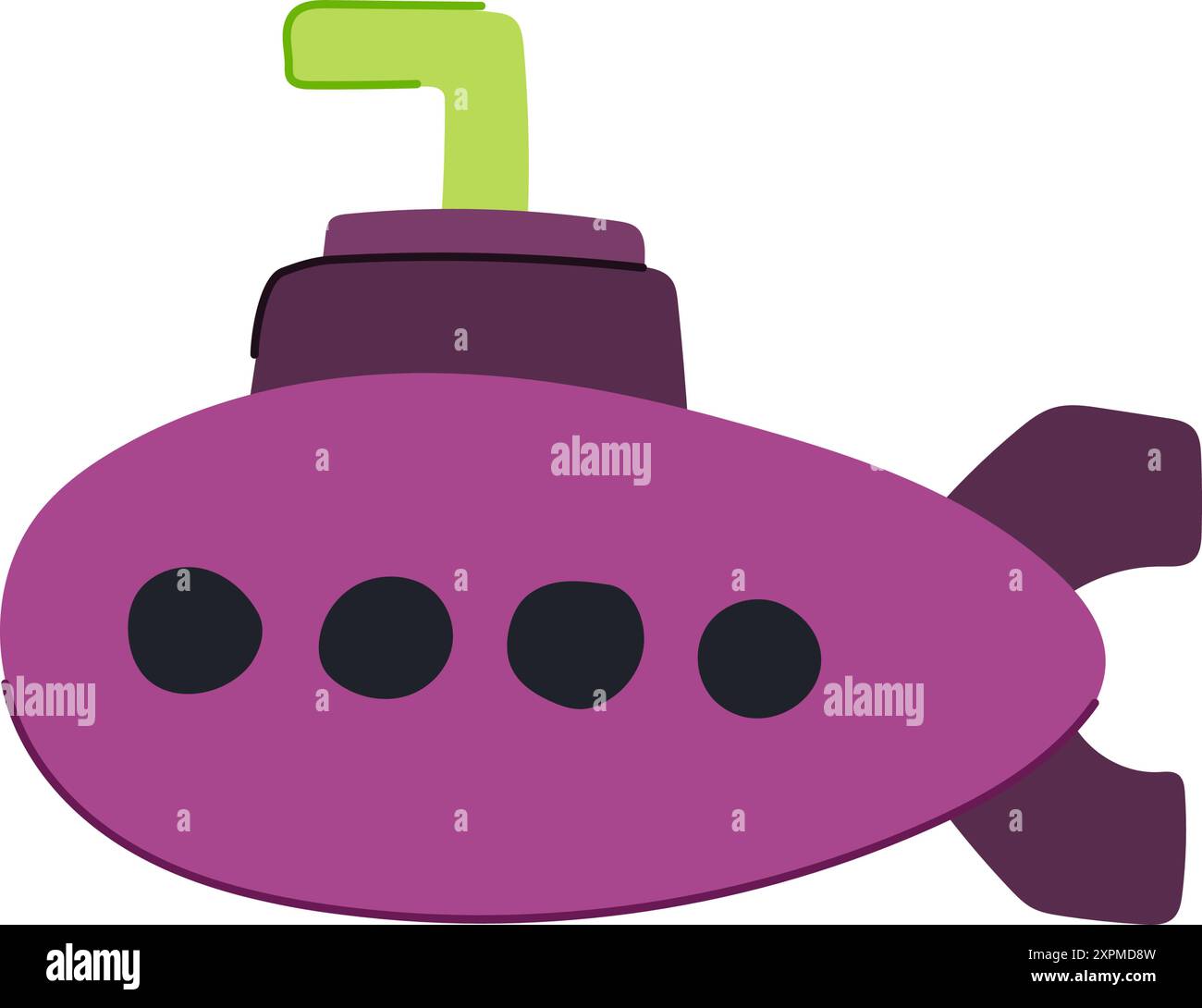 military submarine cartoon vector illustration Stock Vector Image & Art ...