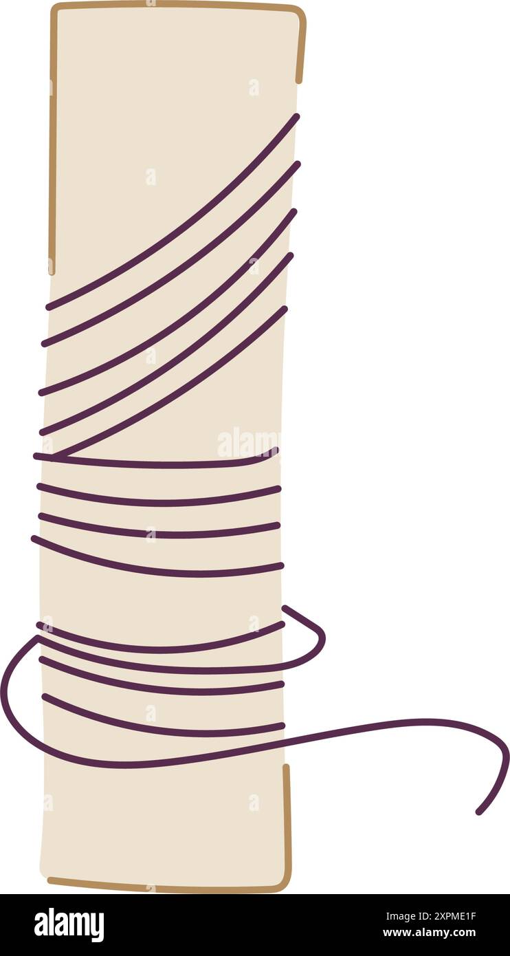 Orange fiber yarn Stock Vector Images - Alamy