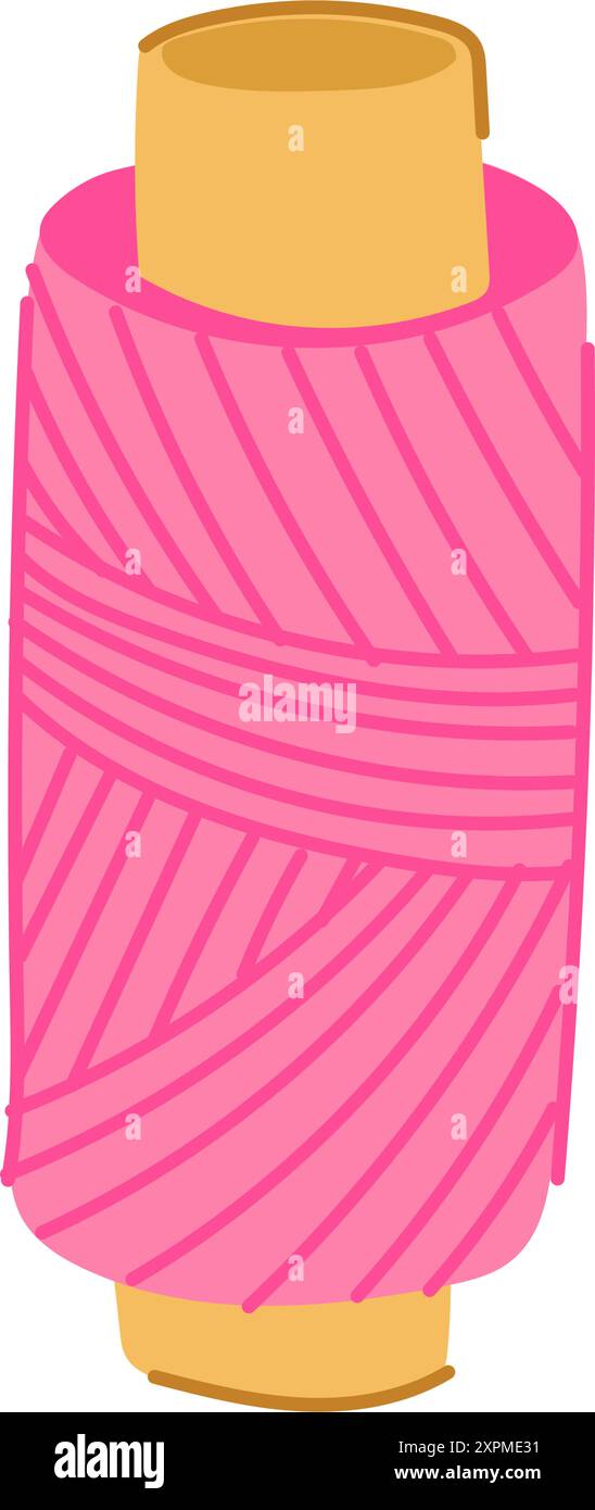 needle thread spool cartoon vector illustration Stock Vector Image ...