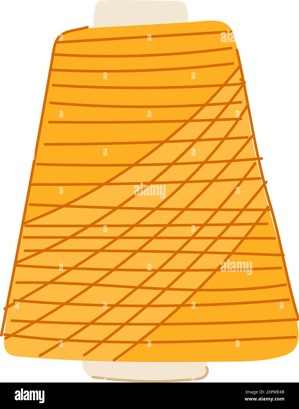 Orange fiber yarn Stock Vector Images - Alamy