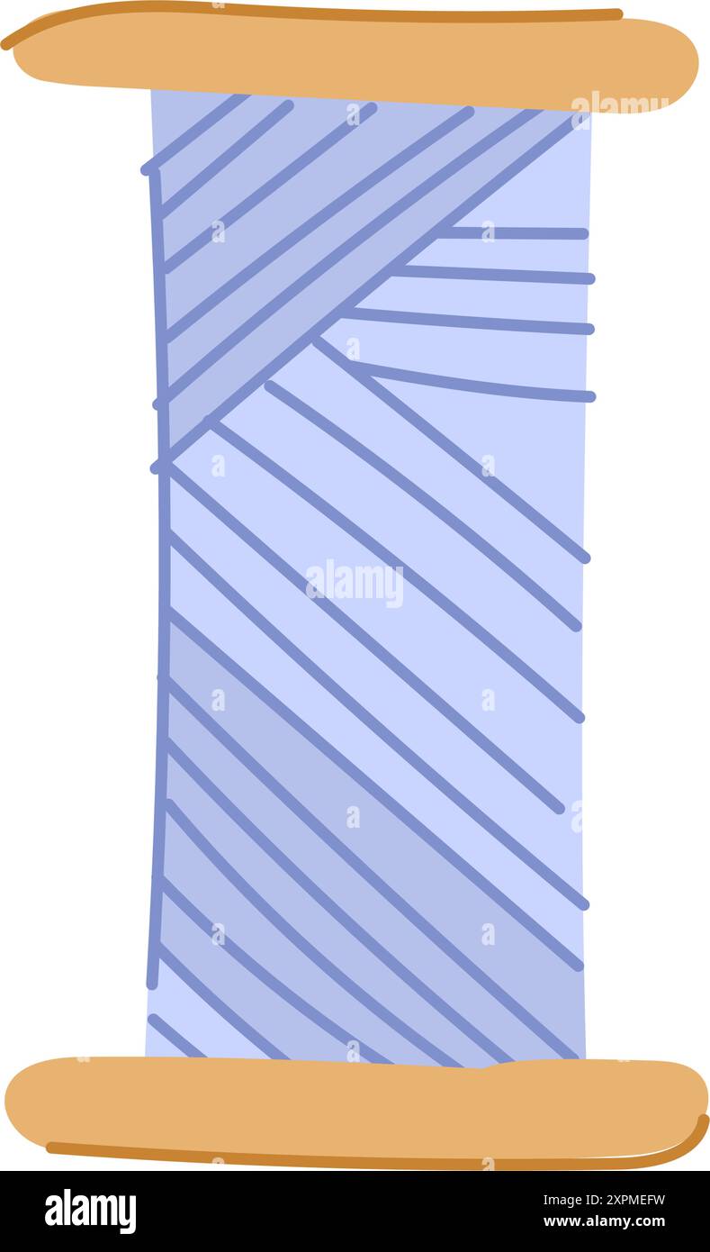 logo thread spool cartoon vector illustration Stock Vector Image & Art ...