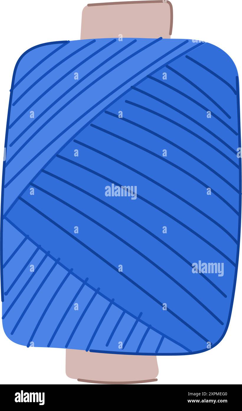 fabric thread spool cartoon vector illustration Stock Vector Image ...