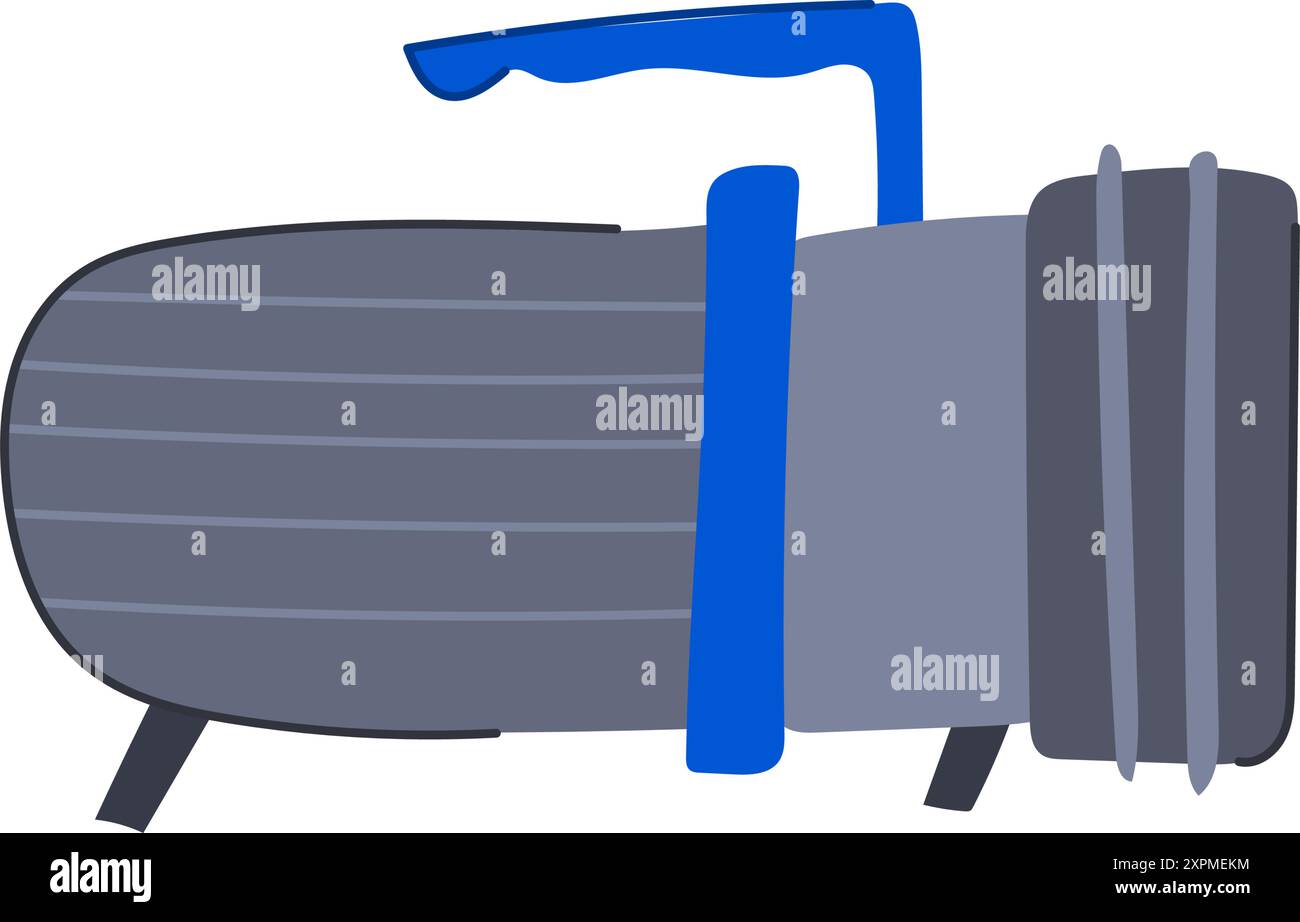 install vacuum pump cartoon vector illustration Stock Vector Image ...