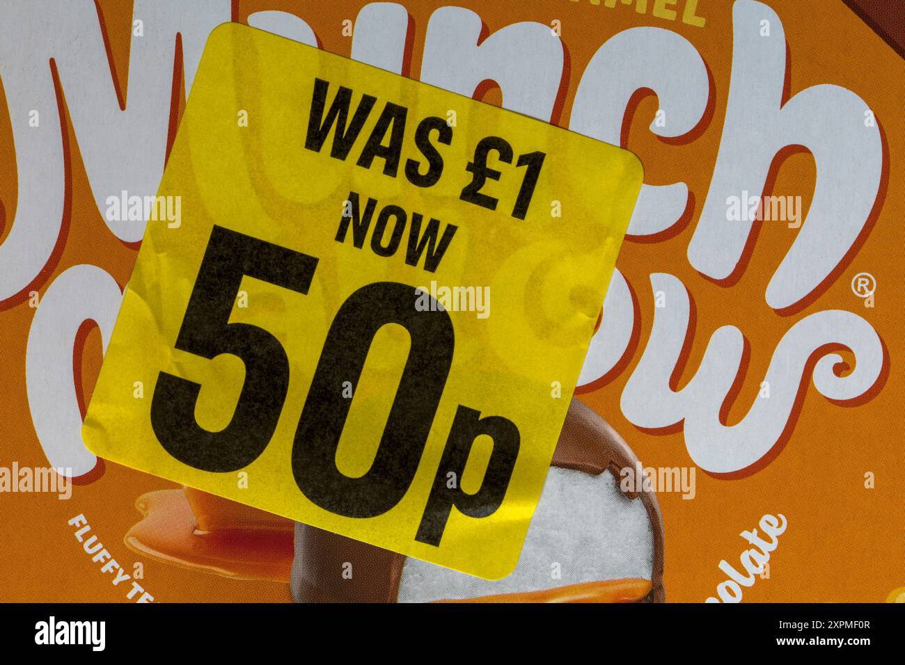 Reduced yellow sticker on ox of Salted Caramel Munch Mallow food was £1 ...